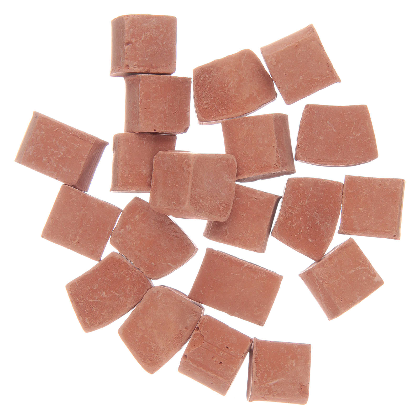 Resin bricks terracotta colour 20 pieces | online sales on HOLYART.co.uk