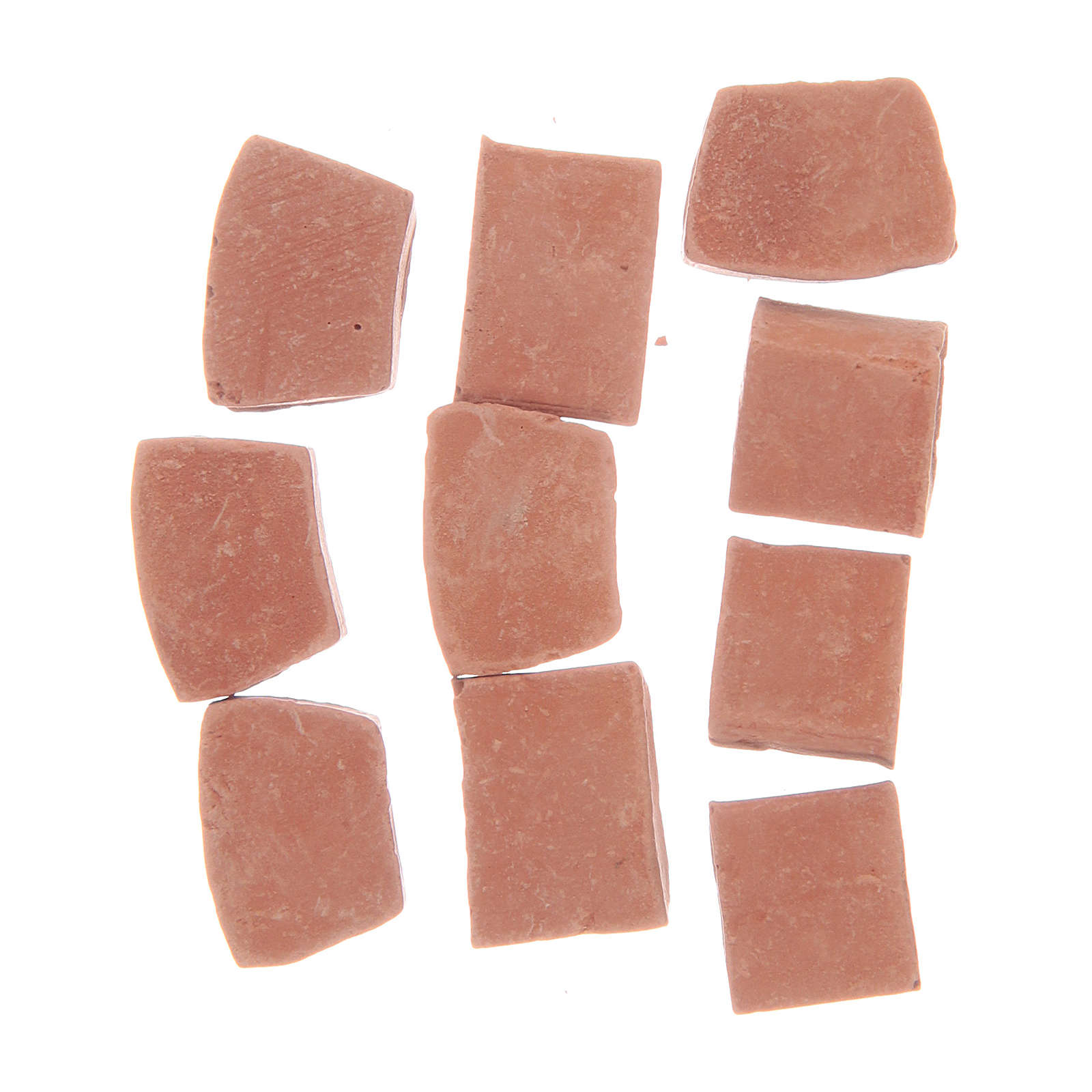 Resin bricks terracotta colour 20 pieces | online sales on HOLYART.co.uk