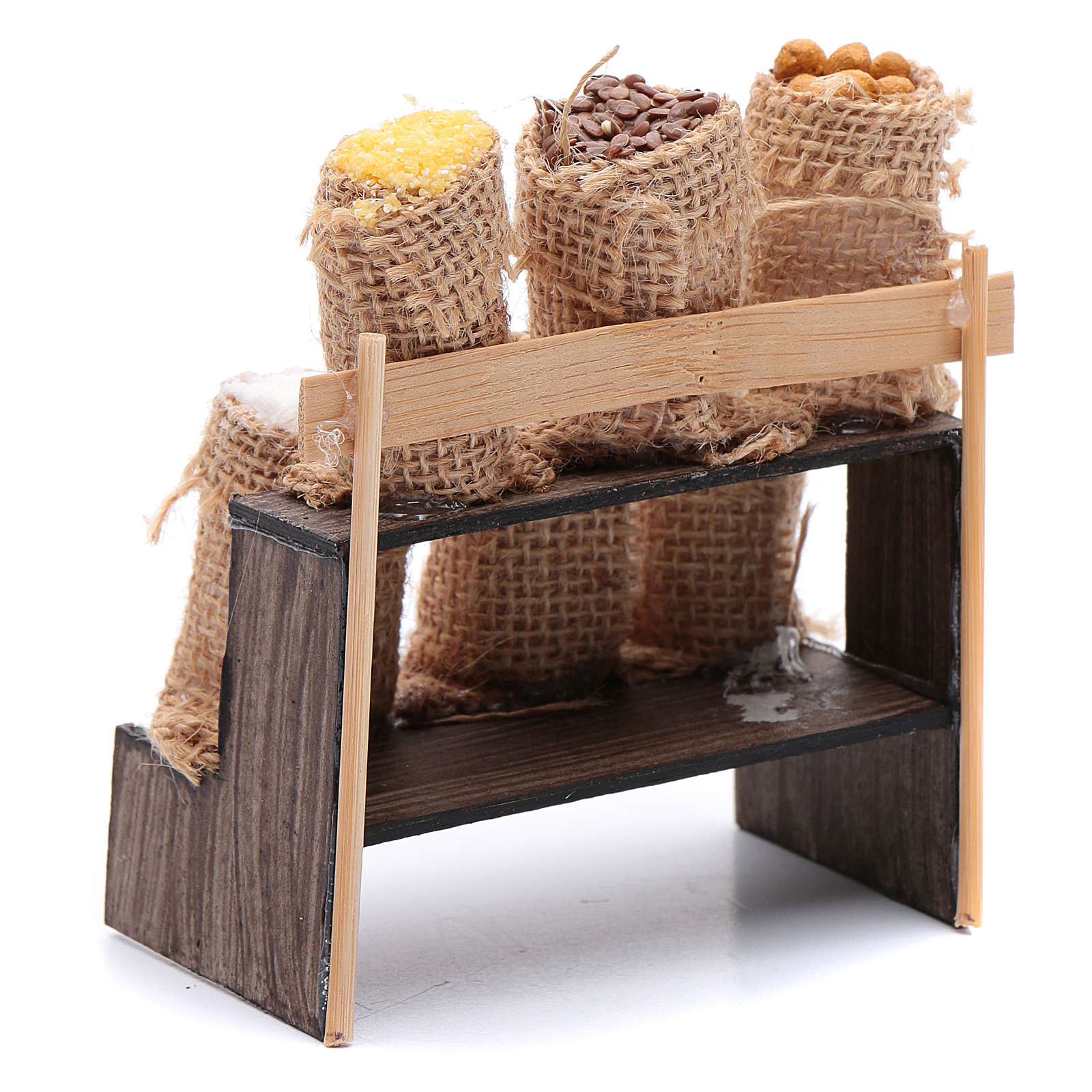 Juta bags on stand Neapolitan nativity scene | online sales on HOLYART ...