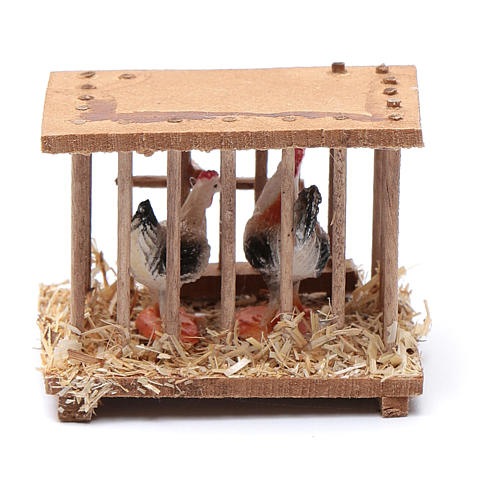 Nativity scene wooden cage 5x5x3 cm | online sales on HOLYART.com