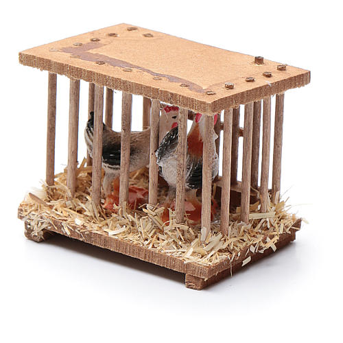 Nativity scene wooden cage 5x5x3 cm | online sales on HOLYART.com