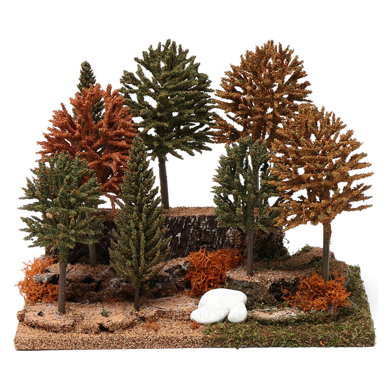 Wood of 8 trees for Nativity Scene 7-10 cm, 20x25x20 cm | online sales ...