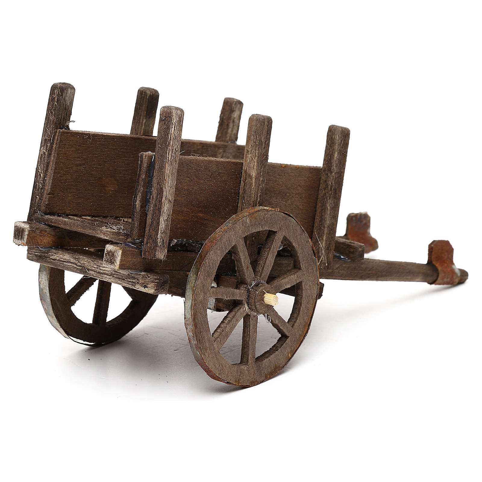 Charrette en bois crèche napolitaine 12 cm | vente en ligne sur HOLYART