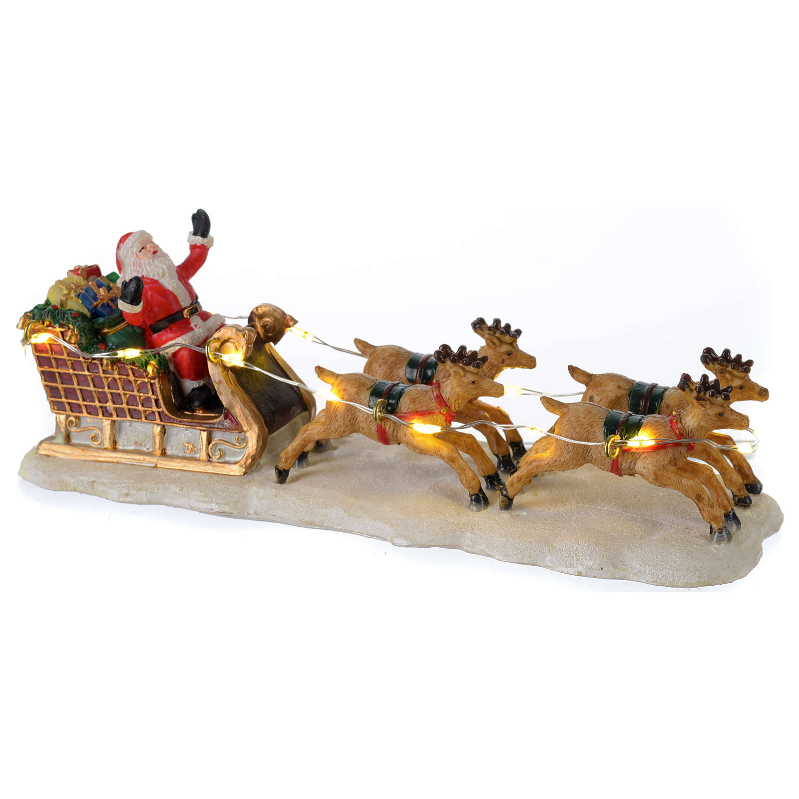 Trenó de Pai Natal para cenário 15x5x5 cm | venda online na HOLYART