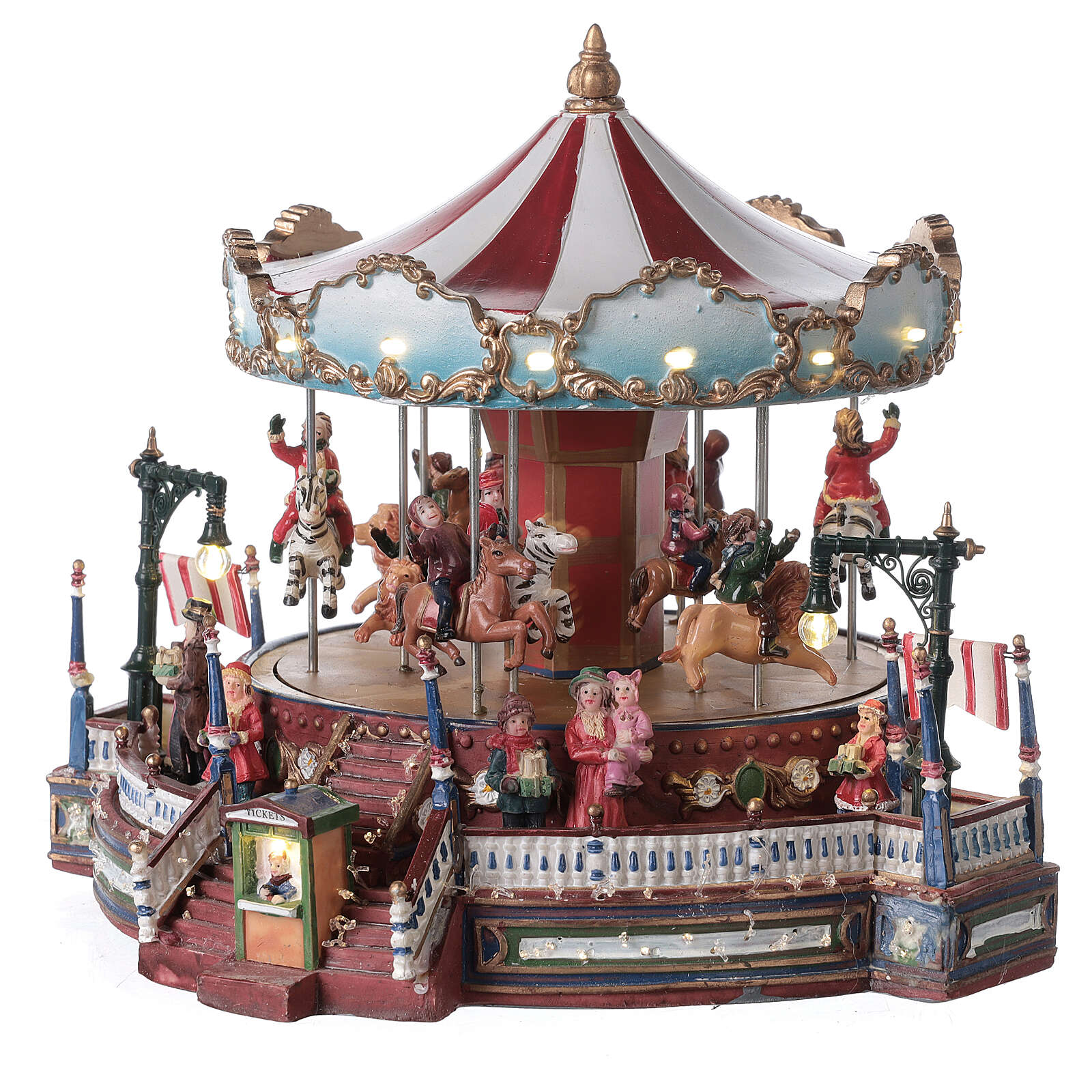 Christmas decoration carousel with lights, music and | online sales on ...