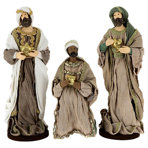 3 Magi statue 30 cm in resin and cloth gold details | online sales on ...