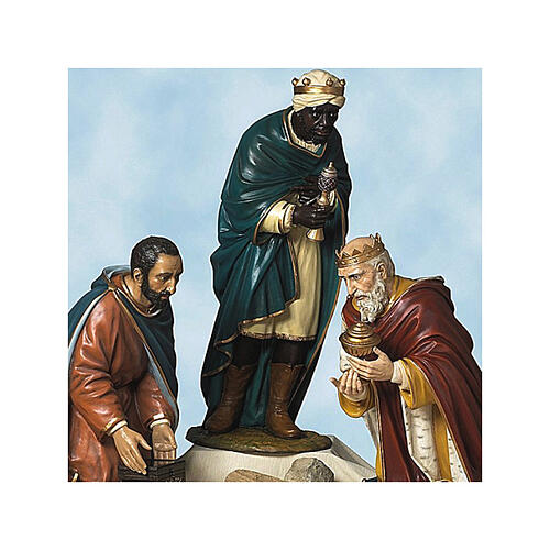 Three Kings statue 160 cm Lando Landi fiberglass nativity with crystal ...