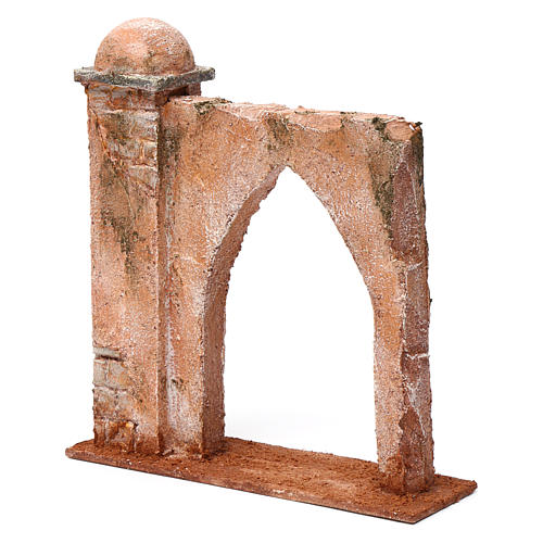 Arched Ogival wall with side Column for 12 cm Nativity 20X20X6 ...