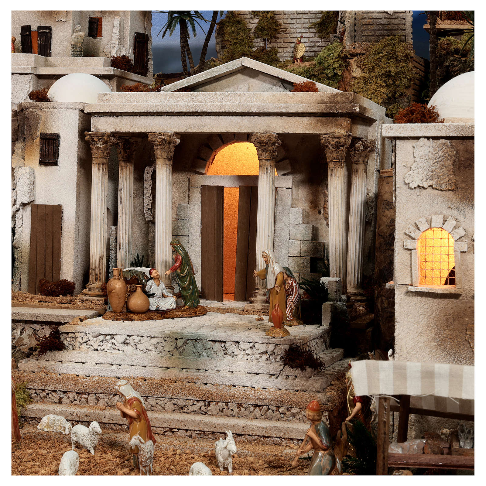 Crèche complète historique palestinienne 100x320x120 cm | vente en ...