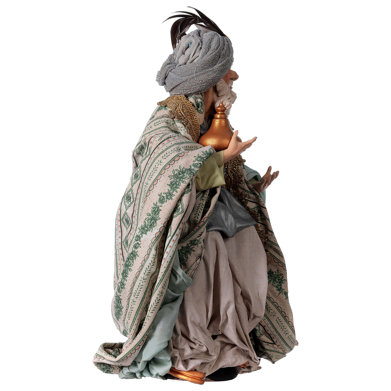 Kneeled king (Magi) for Neapolitan nativity scene 35 cm | online sales ...