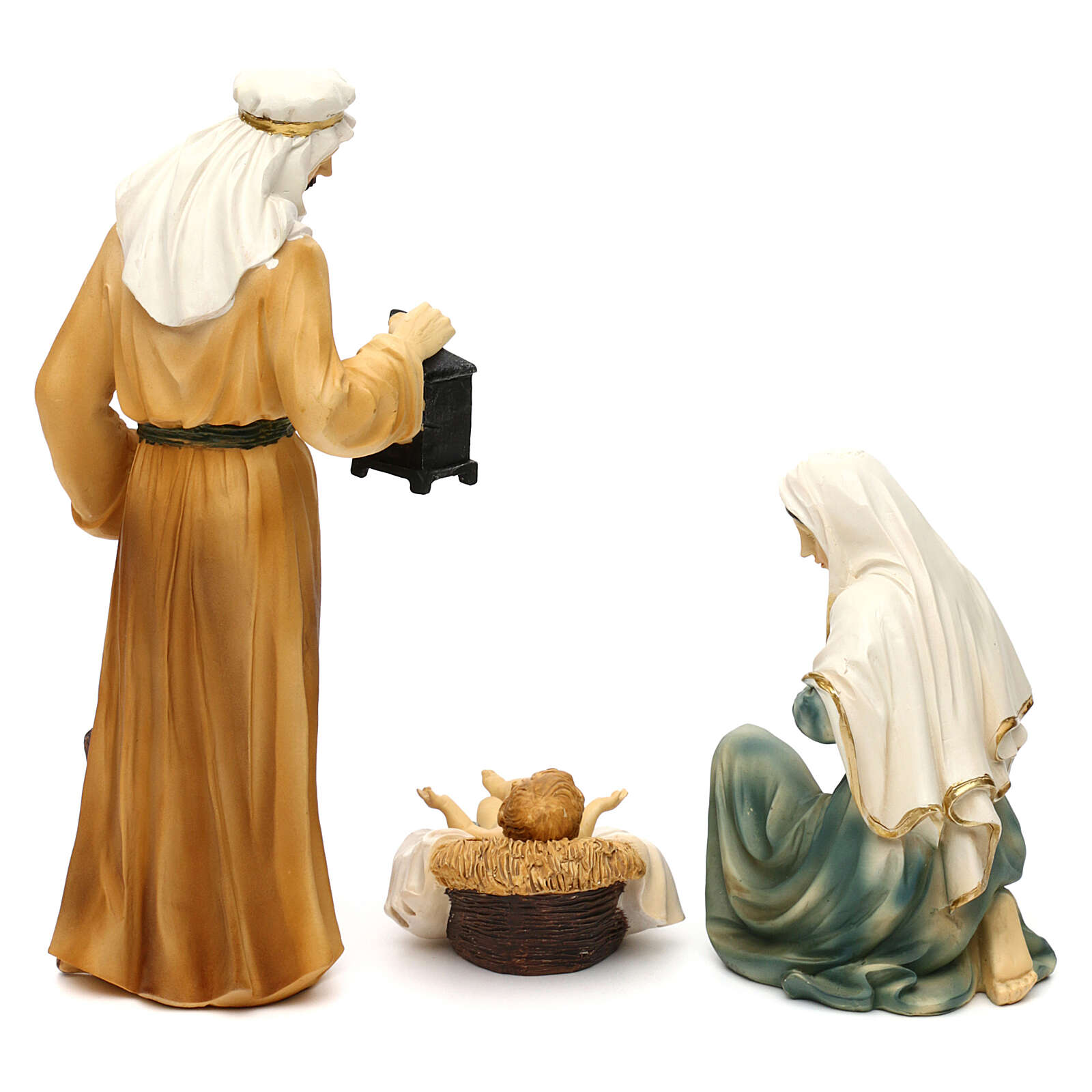 Complete nativity set Orientale style in colored resin, 24 | online ...