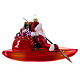 Santa Claus in Kayak Christmas ornament blown glass | online sales on ...