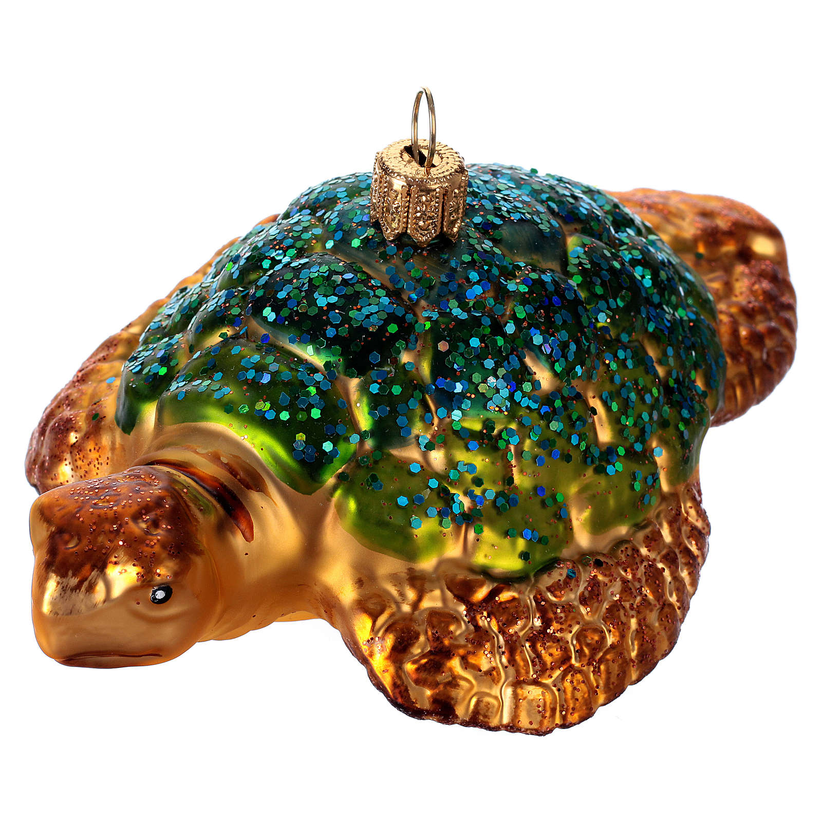 Sea turtle, blown glass Christmas ornament | online sales on HOLYART.com