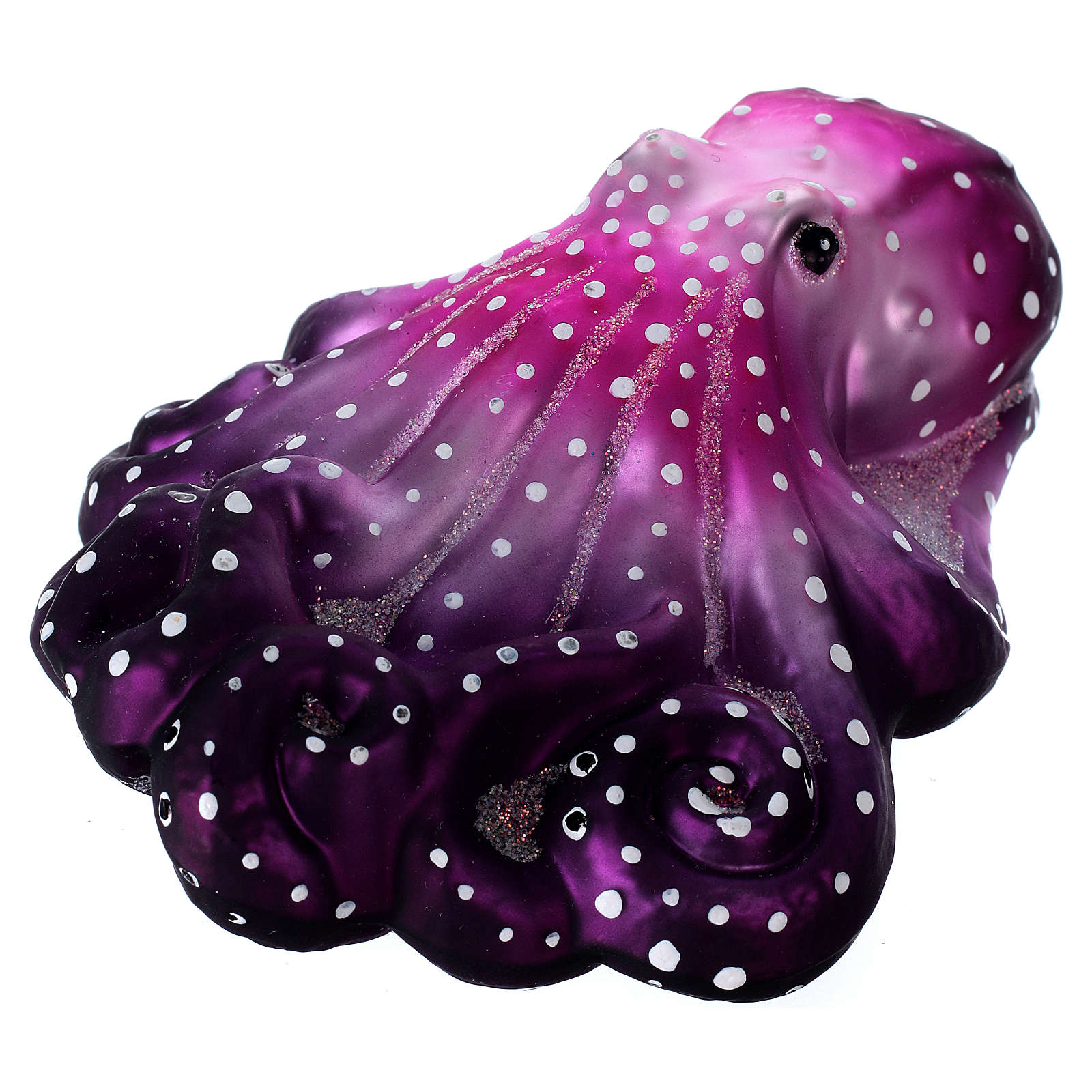 Blown glass Christmas ornament, purple octopus | online sales on ...