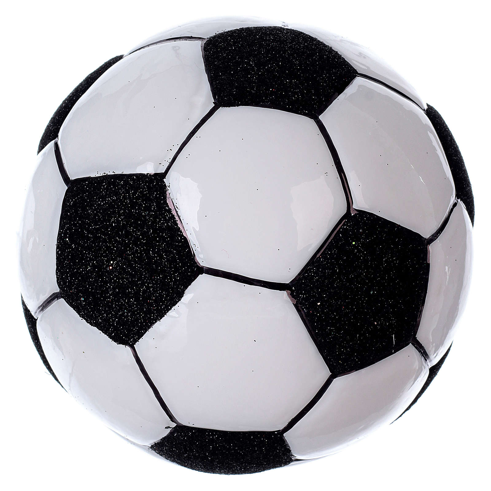 Palla da calcio decorazione vetro soffiato albero Natale | vendita ...