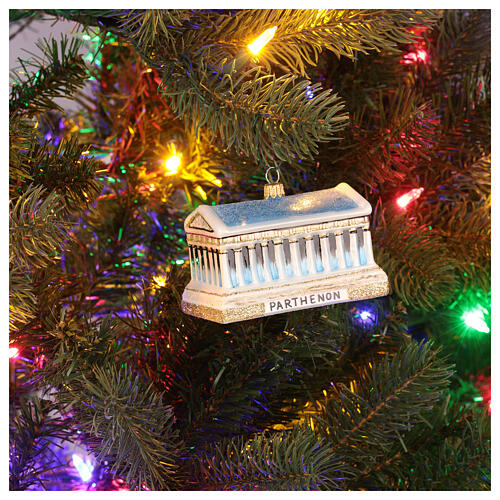 Parthenon Christmas tree ornament in blown glass | online sales on ...