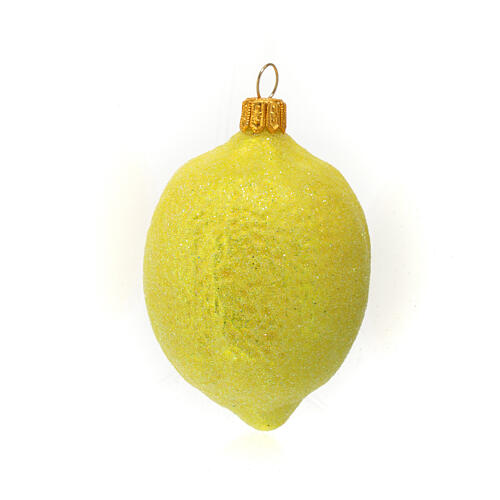 Yellow lemon blown glass Christmas tree ornament | online sales on ...