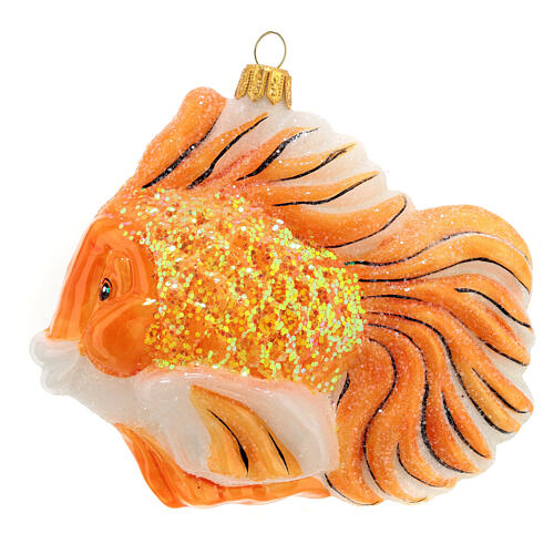 Goldfish Christmas tree ornament in blown glass | online sales on ...