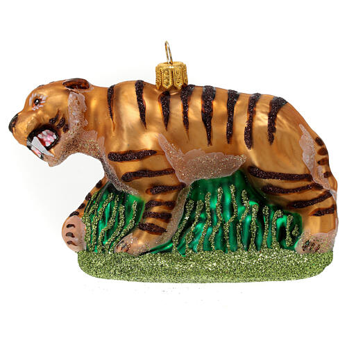 Säbelzahntiger Weihnachtsbaumschmuck Aus Mundgeblasenem Glas Online