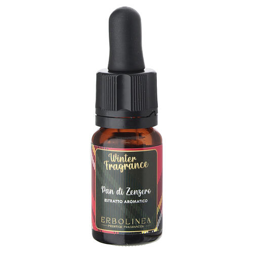 Winter Fragrance aromatic oil with dropper, "Gingerbread" by Erbolinea ...