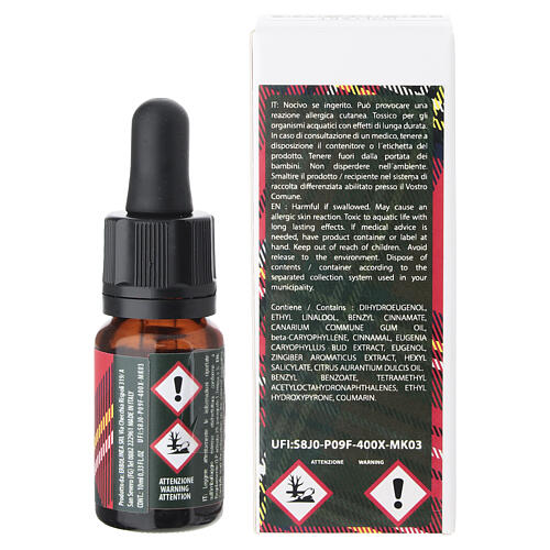 Winter Fragrance aromatic oil with dropper, "Gingerbread" by Erbolinea ...