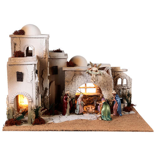 Arabic setting with fountain for Nativity Scene with 12 cm Moranduzzo ...