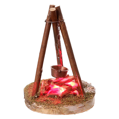 Trunk and fire 12 cm for nativity scene 10-12 cm | online sales on ...
