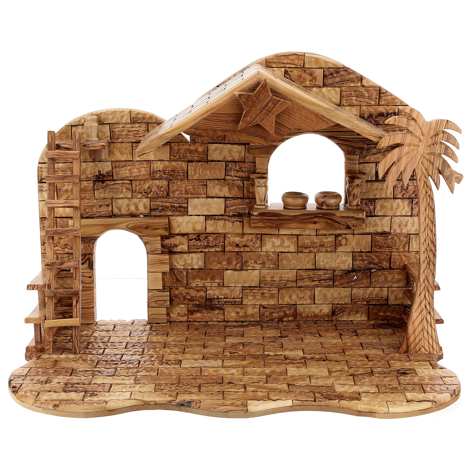 Stable with Nativity Scene 14 figurines of 20 cm average | online sales ...