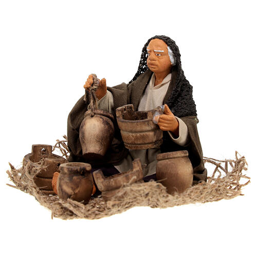 Seller of amphorae tubs for Neapolitan nativity scene 13 cm | online ...