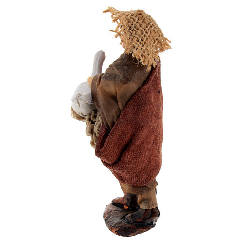 Man with goose 8 cm Neapolitan nativity scene | online sales on HOLYART.com