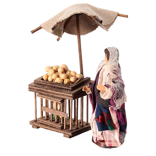 Egg stand and peasant woman Neapolitan nativity scene 10 cm | online ...
