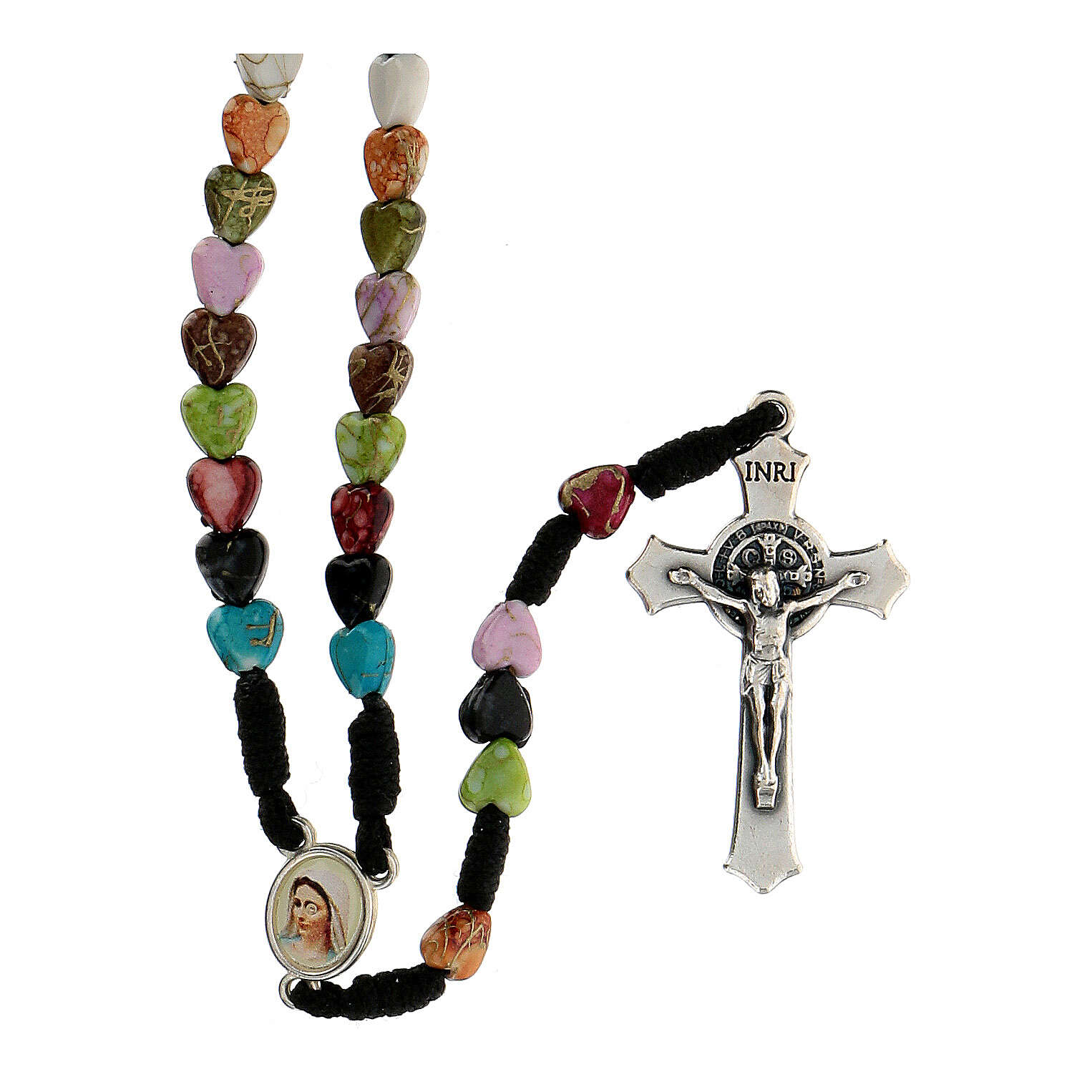 Rosario corazones de colores, Medjugorje | venta online en HOLYART