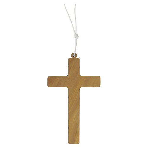 Croix Monastère des Clarisses en bois d'olivier pour la Communion 8,5x5 ...