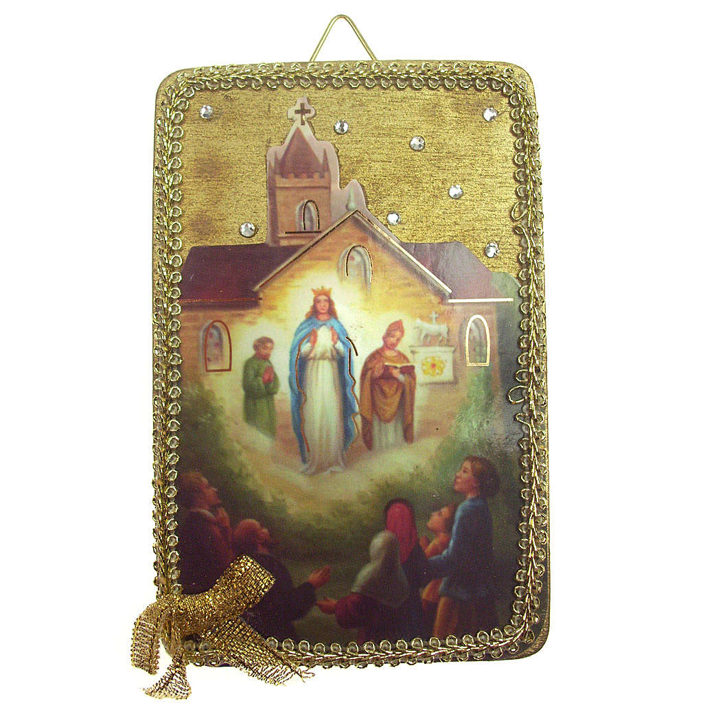 Apparition at Knock image in wood | online sales on HOLYART.com