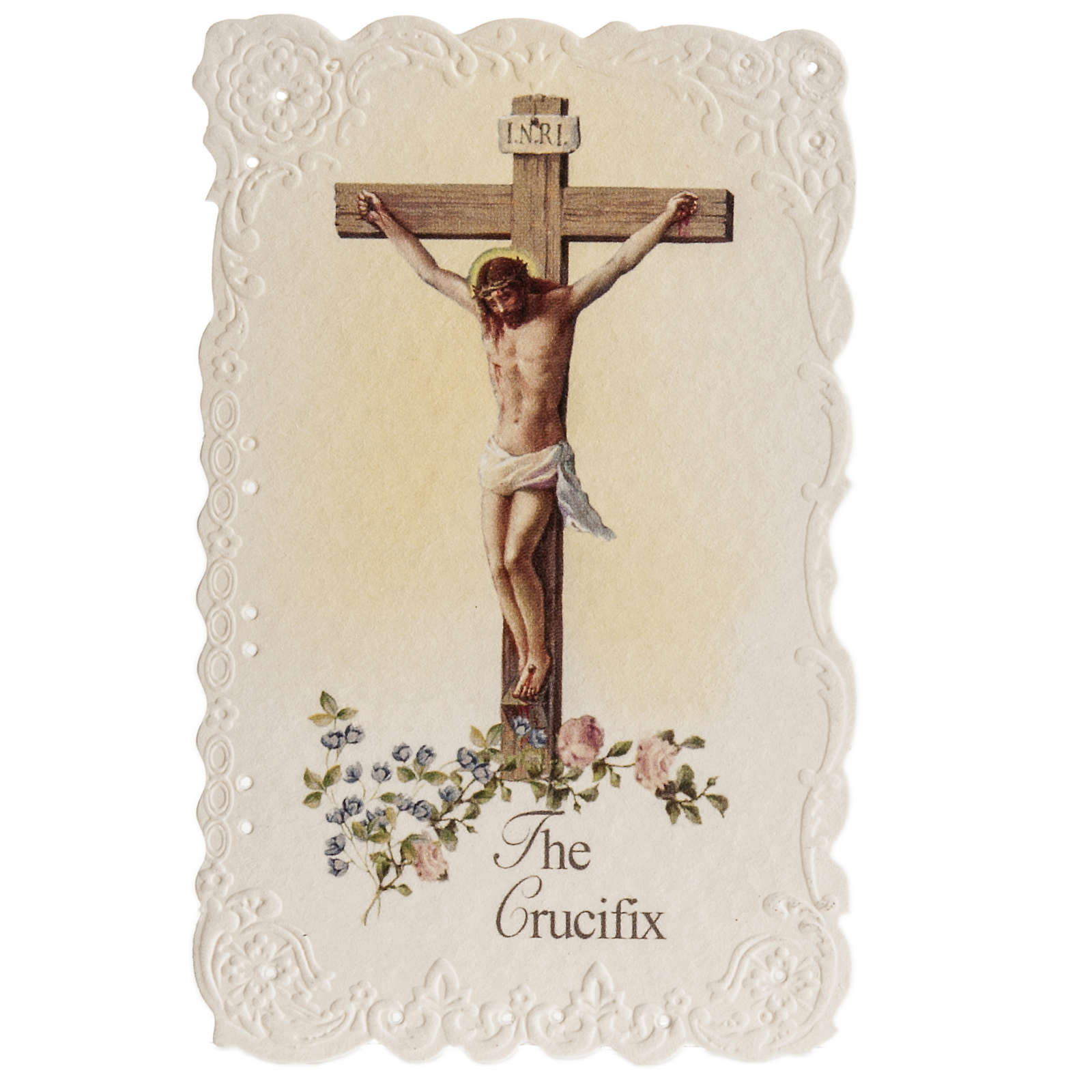 The Crucifix holy card with prayer in ENGLISH | online sales on HOLYART ...