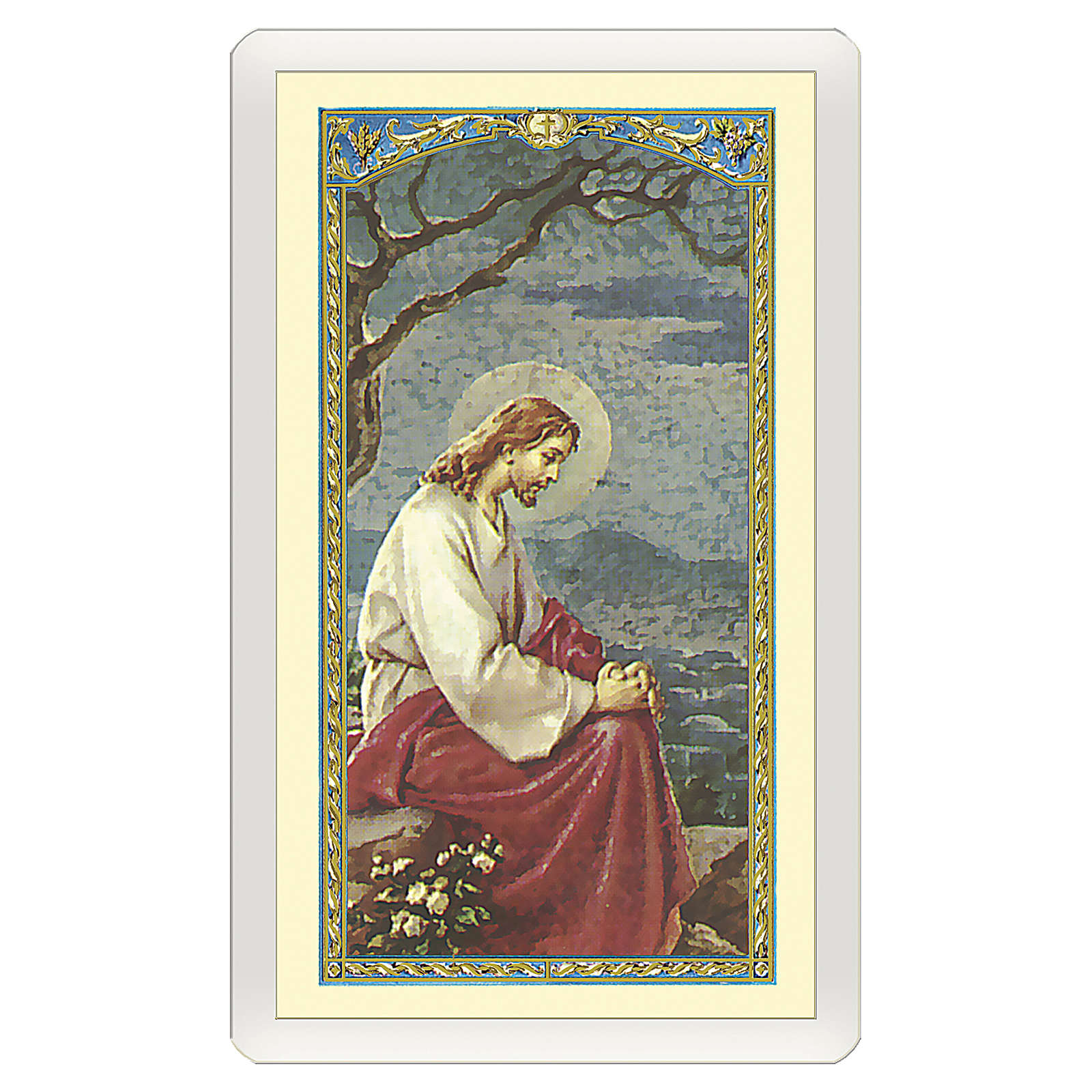 Image dévotion Jésus priant dans le jardin de Gethsémané | vente en ...