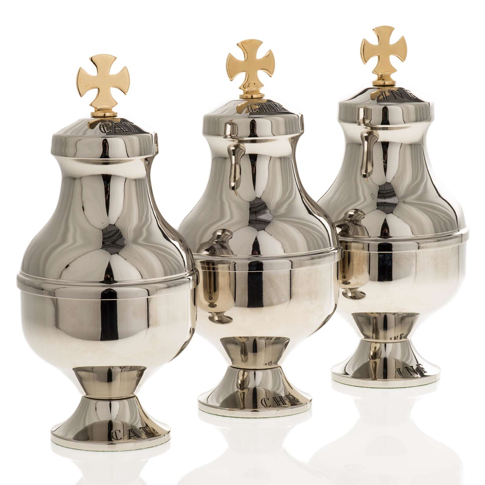 Holy Oils Vessels, nickel-plated | online sales on HOLYART.com