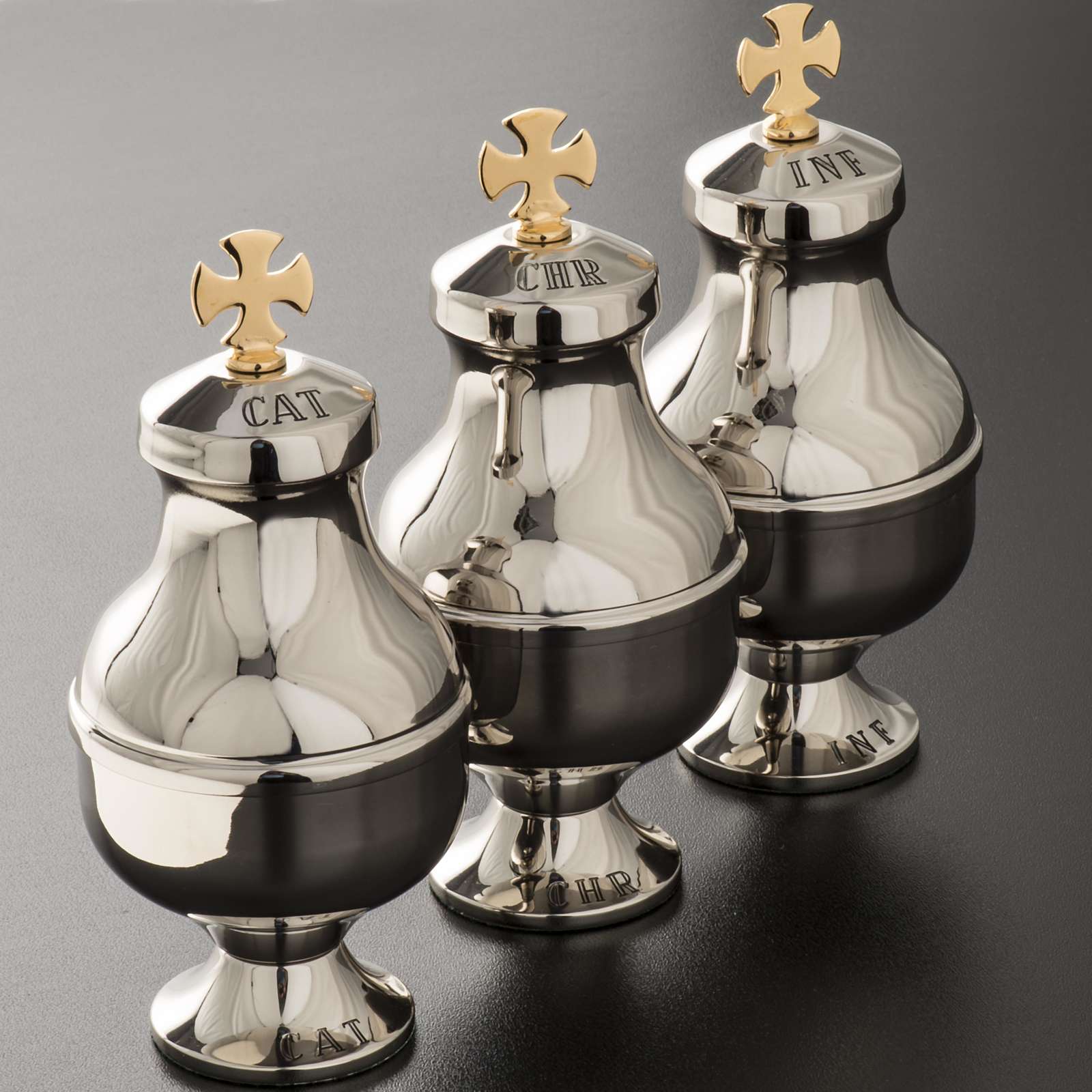 Holy Oils Vessels, nickel-plated | online sales on HOLYART.com