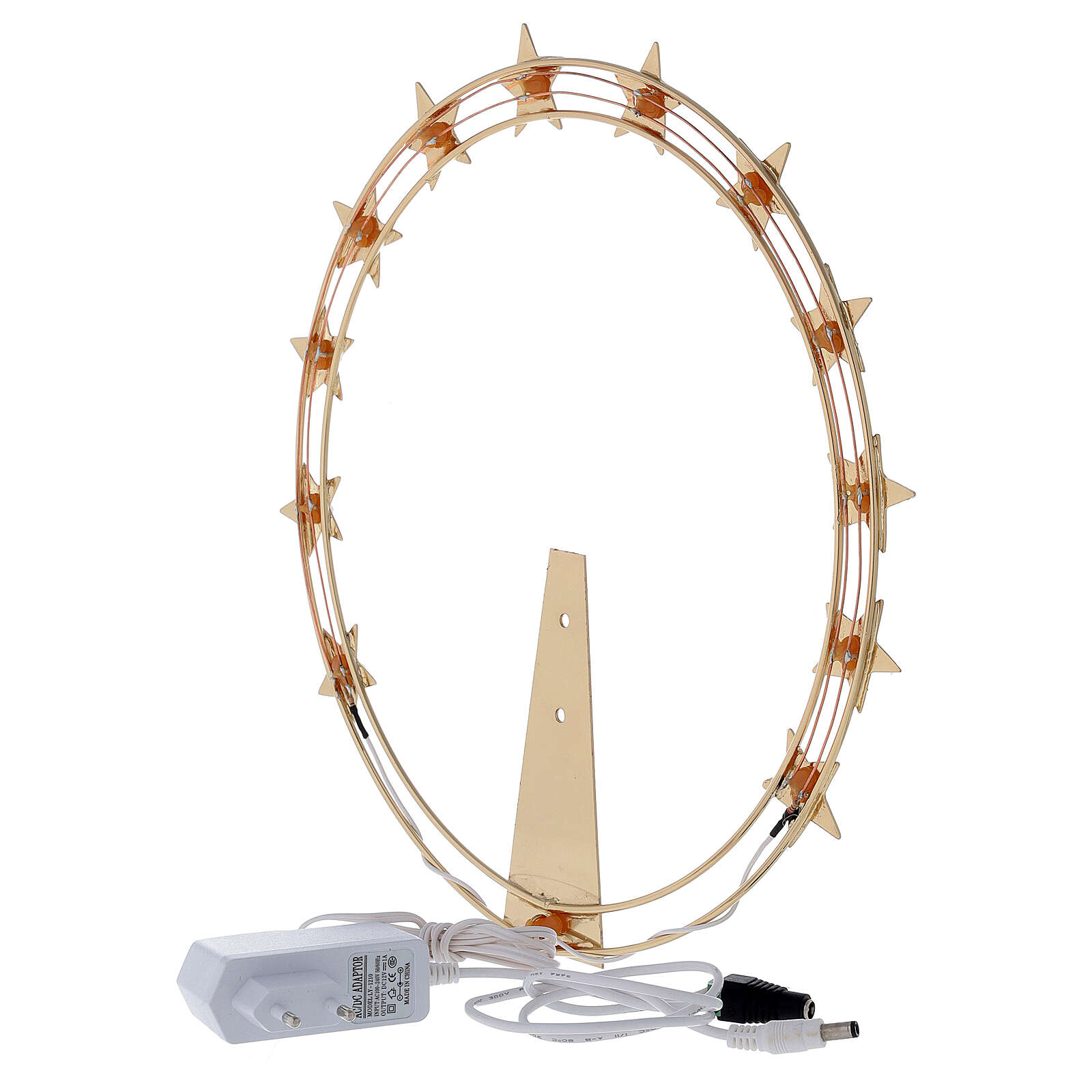 Auréole lumineuse avec ampoules laiton doré, 30 cm | vente en ligne sur ...