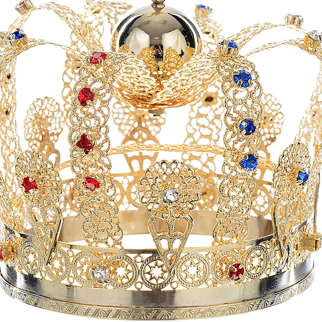 Couronne en laiton et strass pour statue religieuse | vente en ligne ...