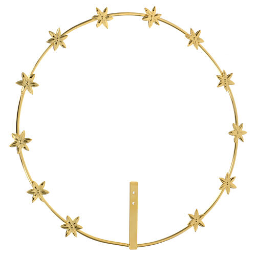 Auréole laiton doré étoiles à 6 branches d. 30 cm | vente en ligne sur ...