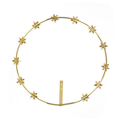 Auréole laiton doré étoiles à 6 branches d. 30 cm | vente en ligne sur ...