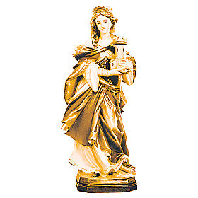 Saint Barbara wooden statue in shades of brown | online sales on ...