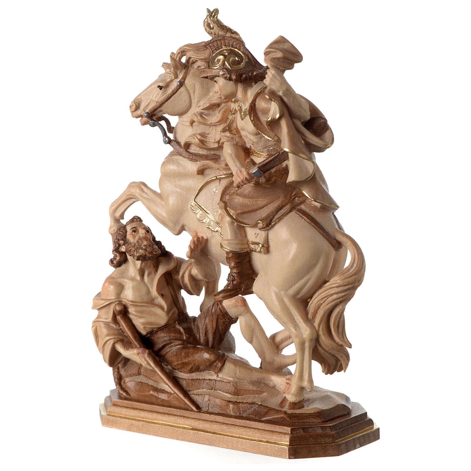 Statue of Saint Martin on horse burnished in 3 colours | online sales ...