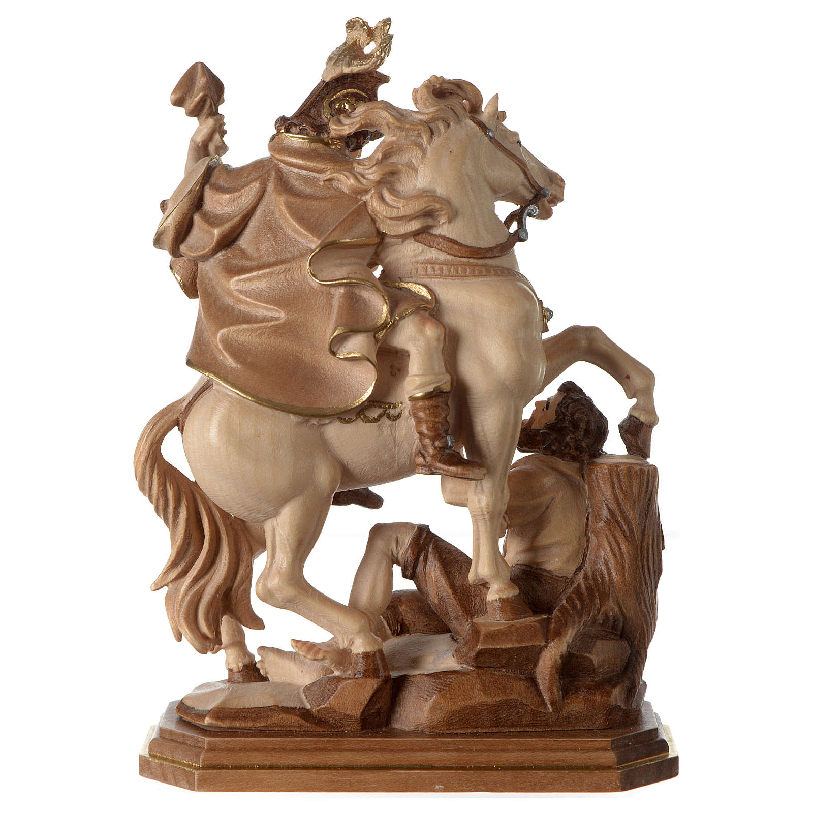 Statue of Saint Martin on horse burnished in 3 colours | online sales ...