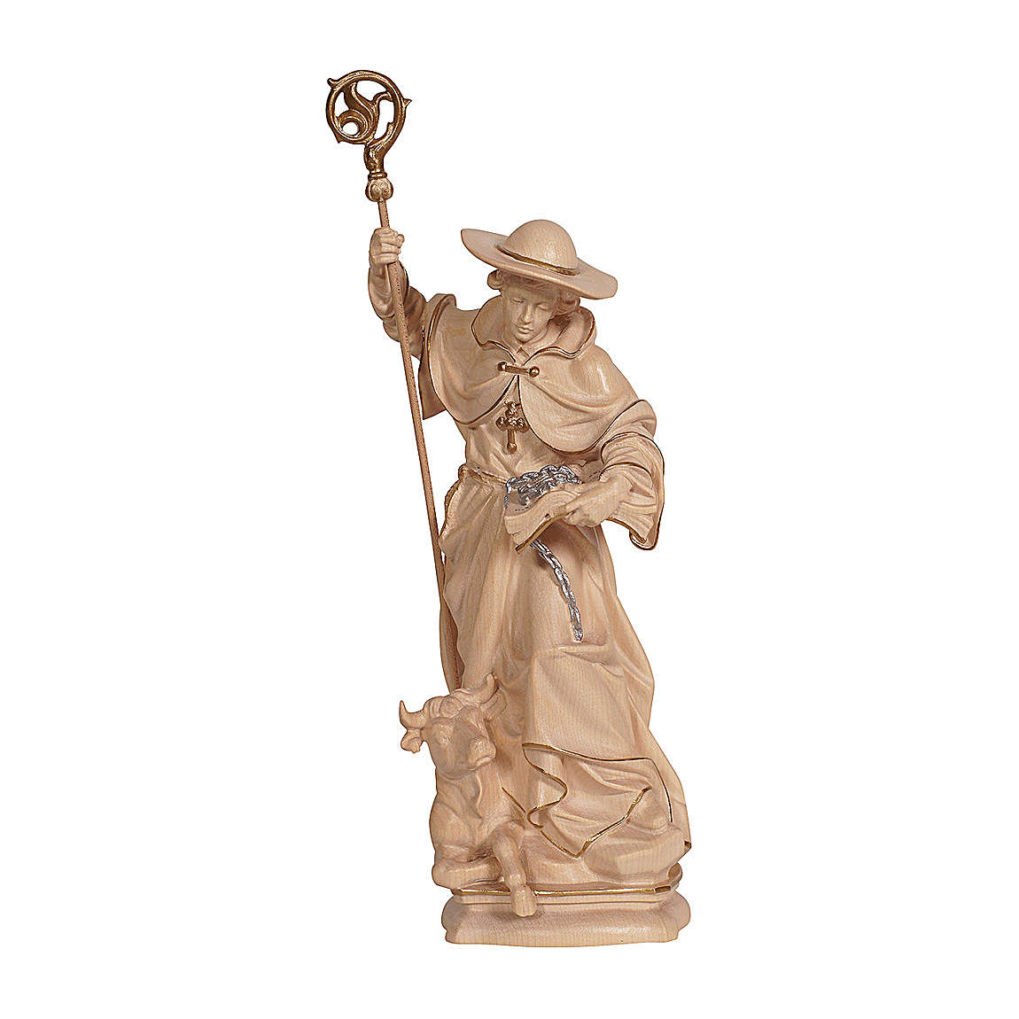 Statue of Saint Leonard in natural wood of Valgardena | online sales on ...
