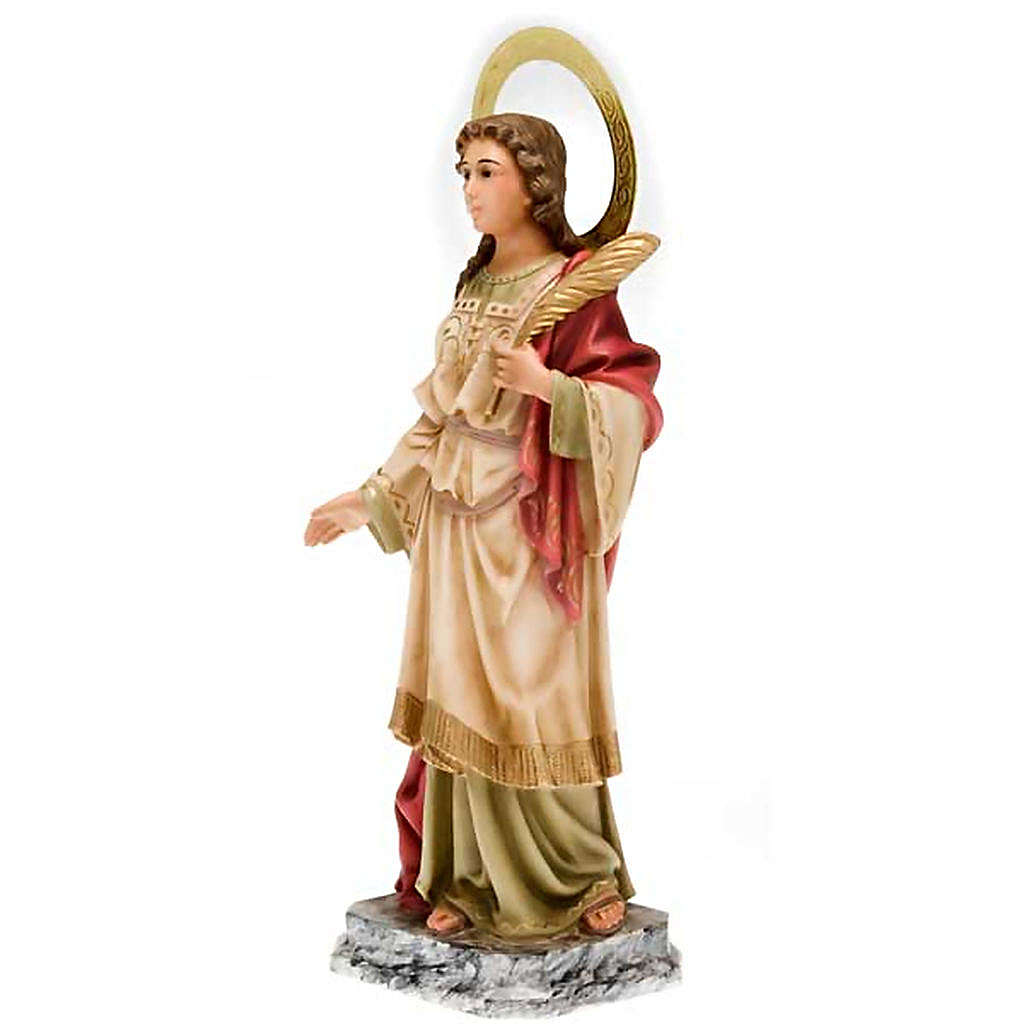 Saint Lucy wooden statue 40 cm | online sales on HOLYART.co.uk