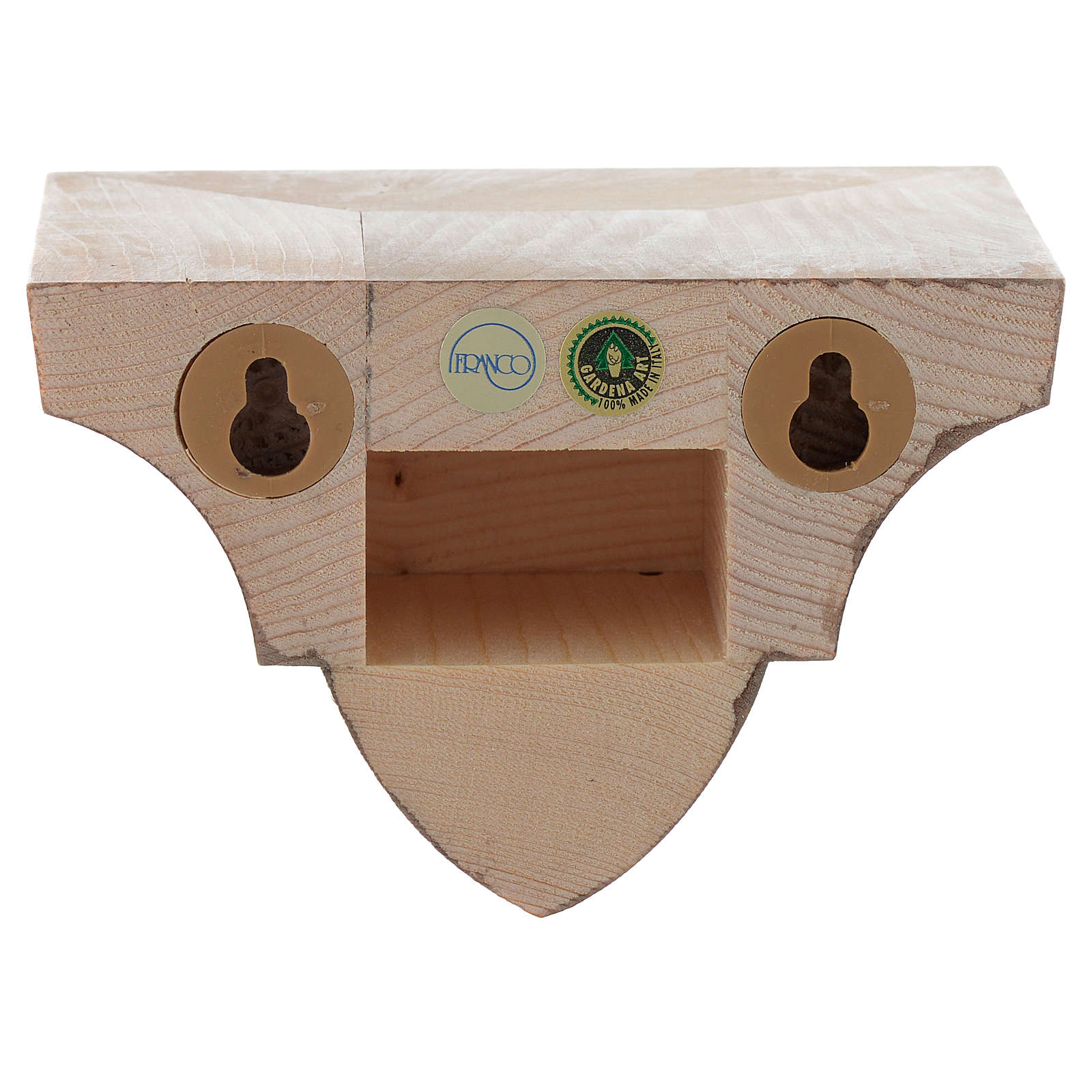 Support mural pour statue 9x11cm bois patiné multinuances | vente en ...