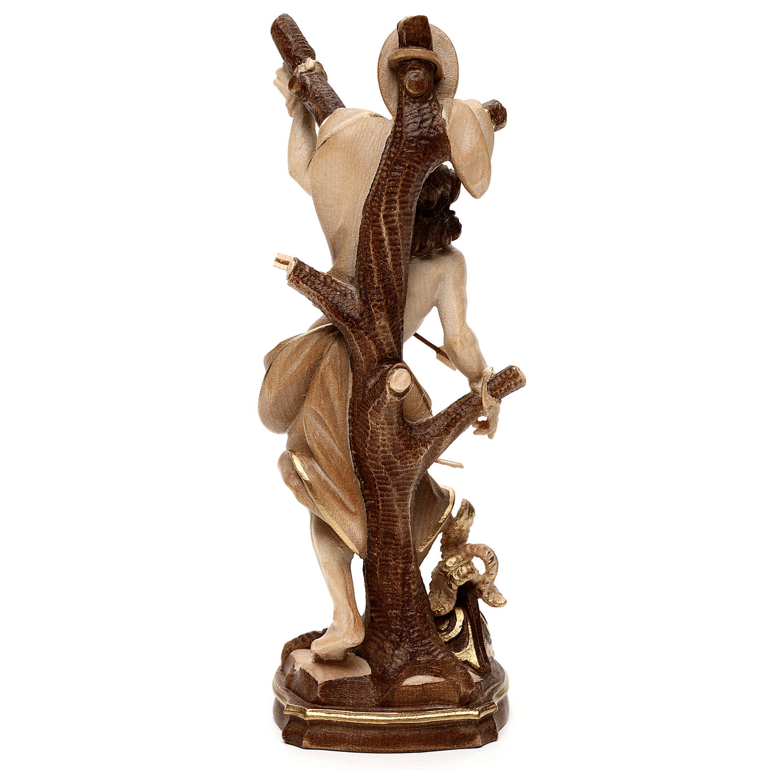 Statue Hl. Sebastian Grödnertal Holz patiniert | Online Verfauf auf HOLYART
