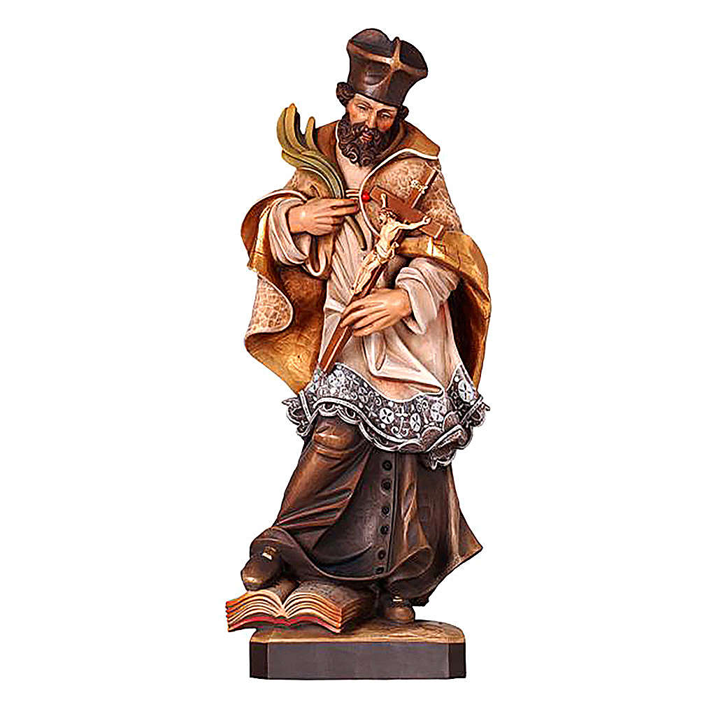 Saint John of Nepomuk coloured statue Val Gardena | online sales on ...